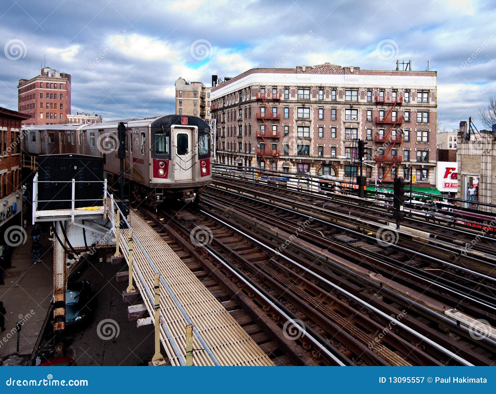 NYC Subway Train Riding through the Bronx Editorial Photography - Image ...