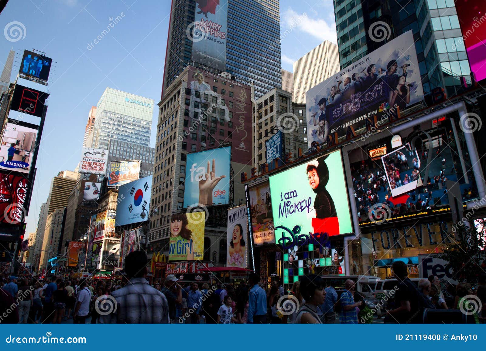 NYC, Times Square Advertising Editorial Image - Image of advertisement ...