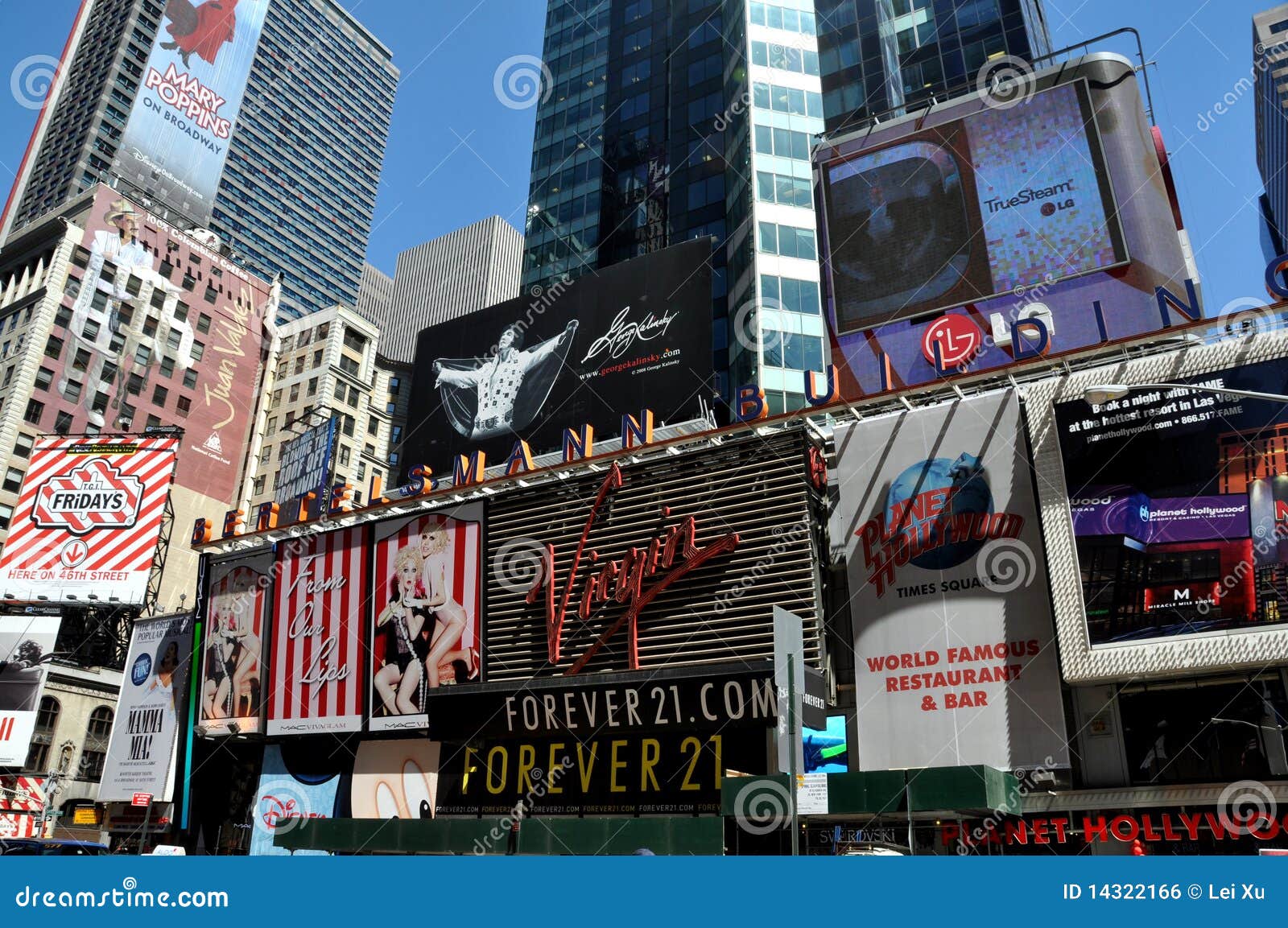 NYC: Times Square Signs editorial photo. Image of advertising - 14322166