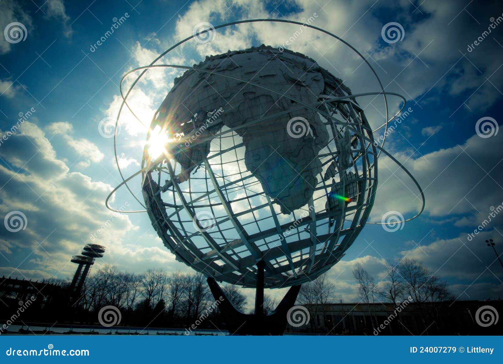 NYC Unisphere editorial stock image. Image of sphere - 24007279