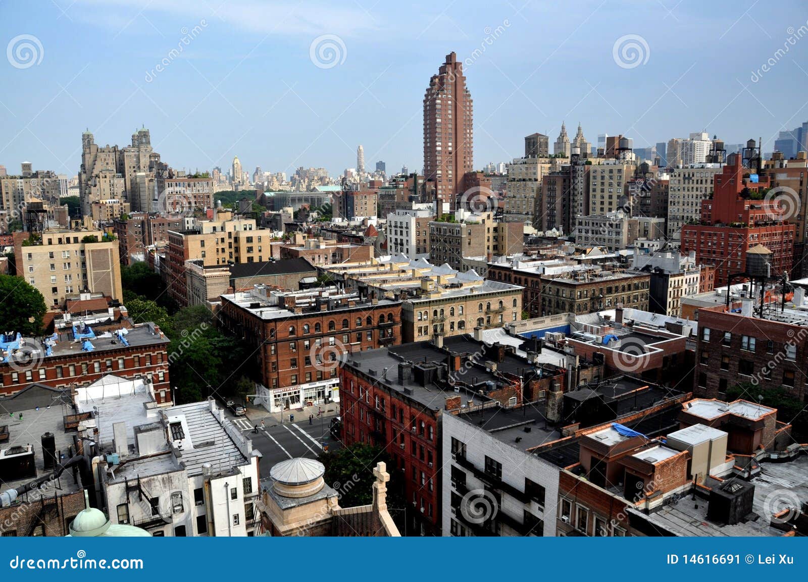 NYC: Upper West Side Panorama Editorial Photo - Image of tower, west ...