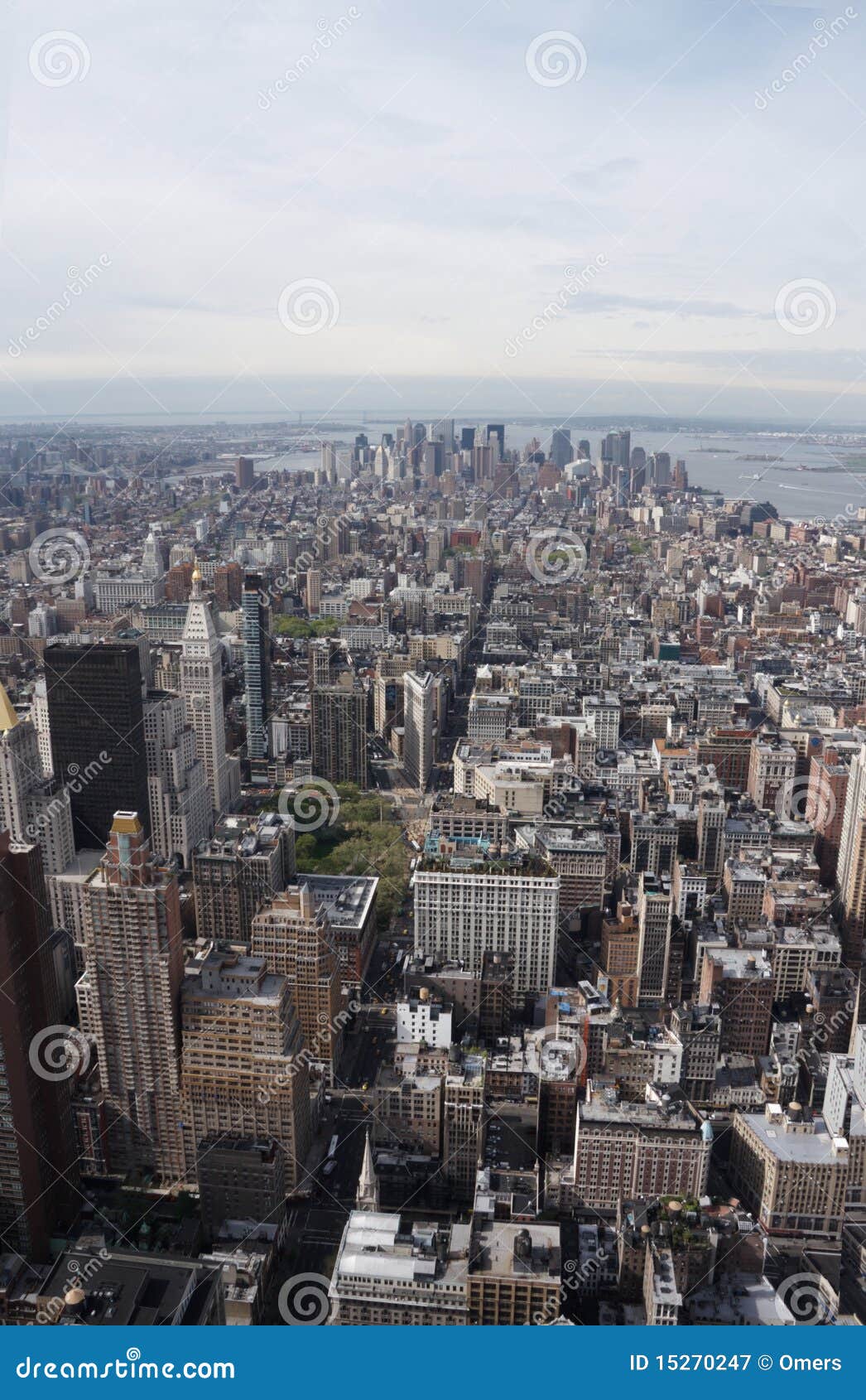 NYC view from above stock image. Image of manhattan, panorama - 15270247