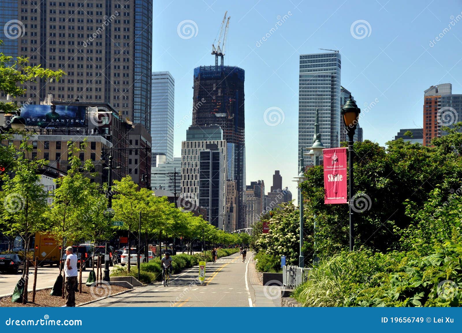 NYC: View To Ground Zero Skyline Editorial Stock Image - Image of world ...