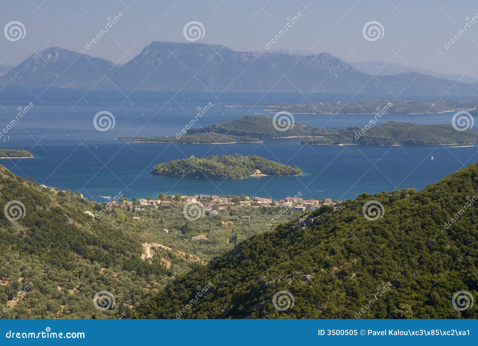 Nydri Bay, Lefkada stock image. Image of coast, nidry - 3500505