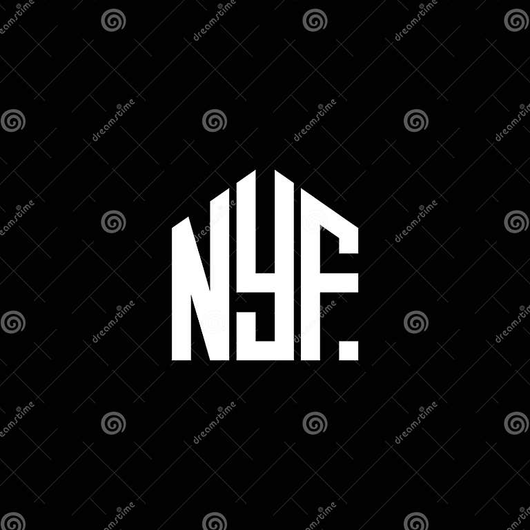 NYE Letter Logo Design on BLACK Background. NYE Creative Initials ...