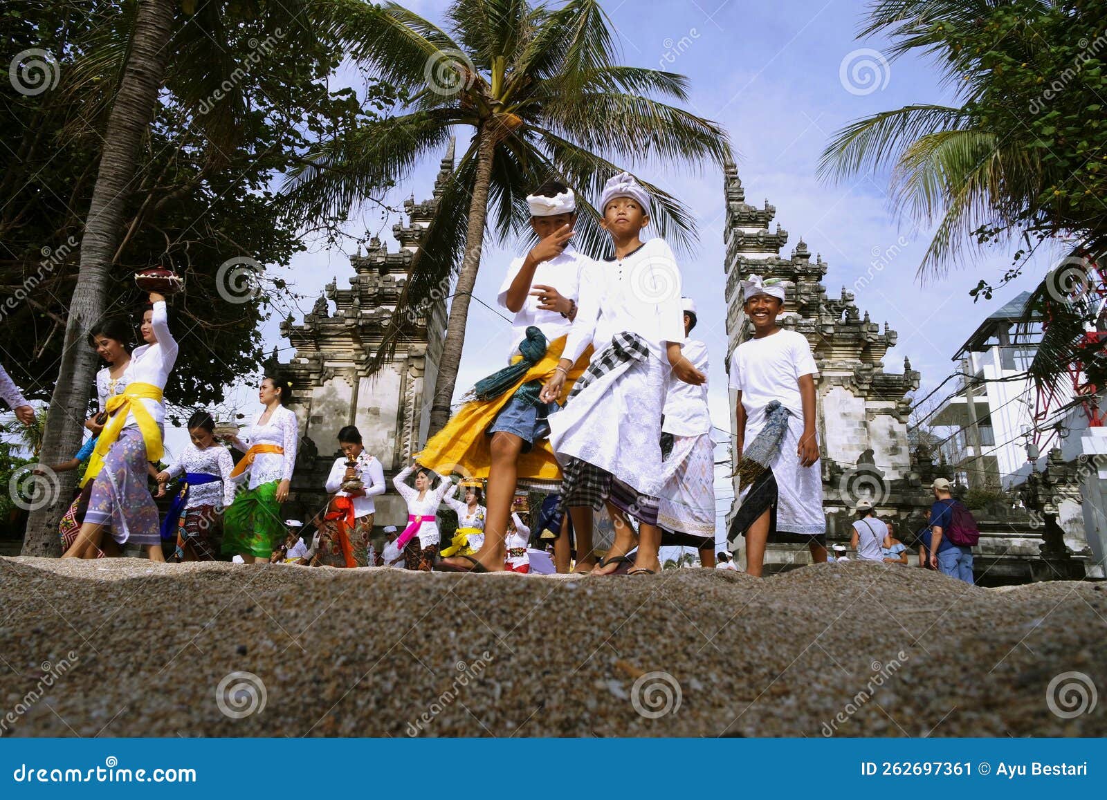 Nyepi, Melasti Ceremony at Bali. Balinese New Year Editorial Photo ...