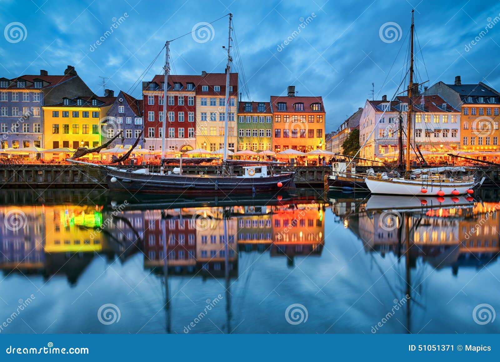 Nyhavn in Copenhagen, Denmark Stock Image - Image of scandinavian ...