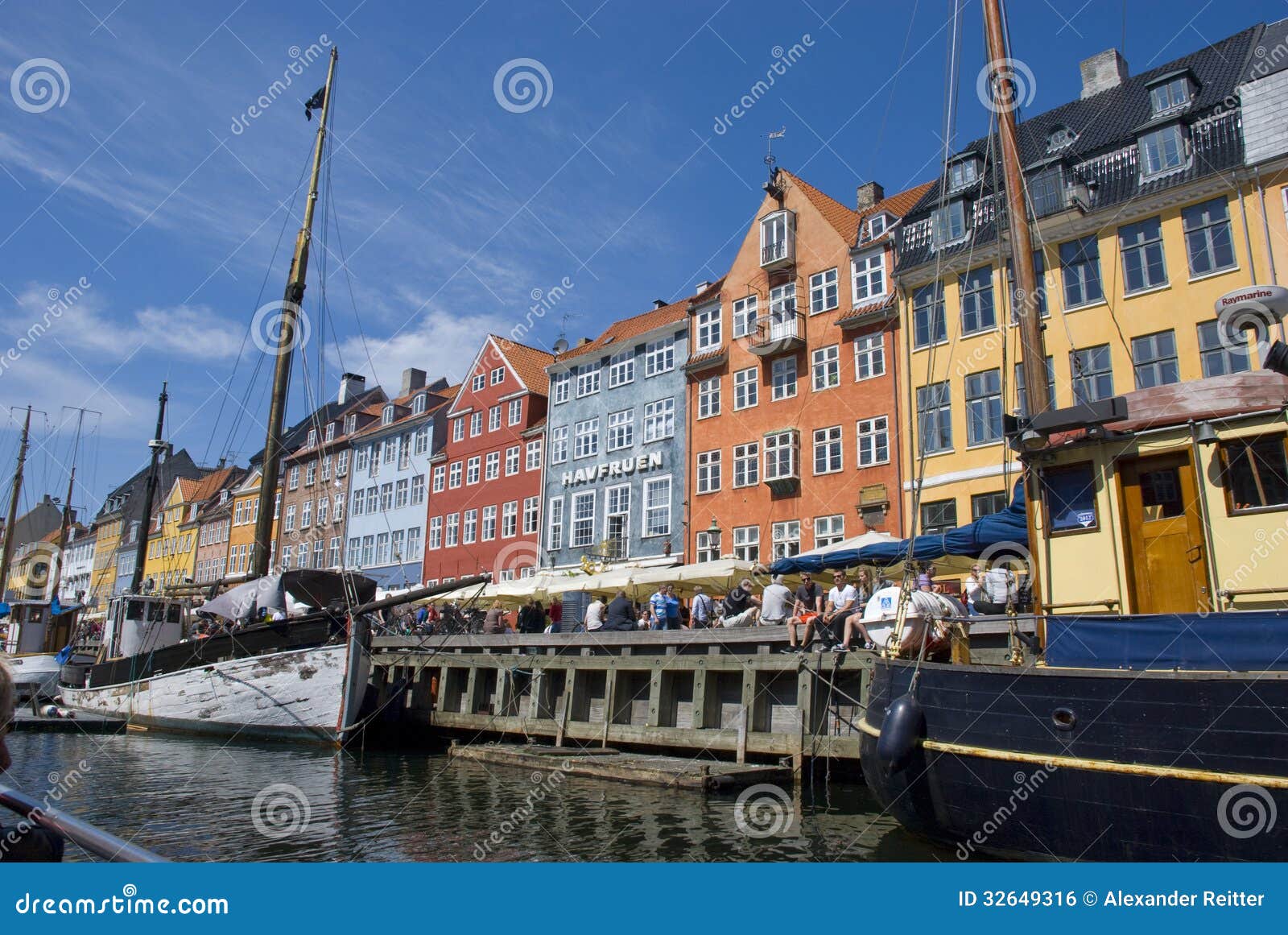 Nyhavn, De Haven Van Kopenhagen Redactionele Foto - Image of ...