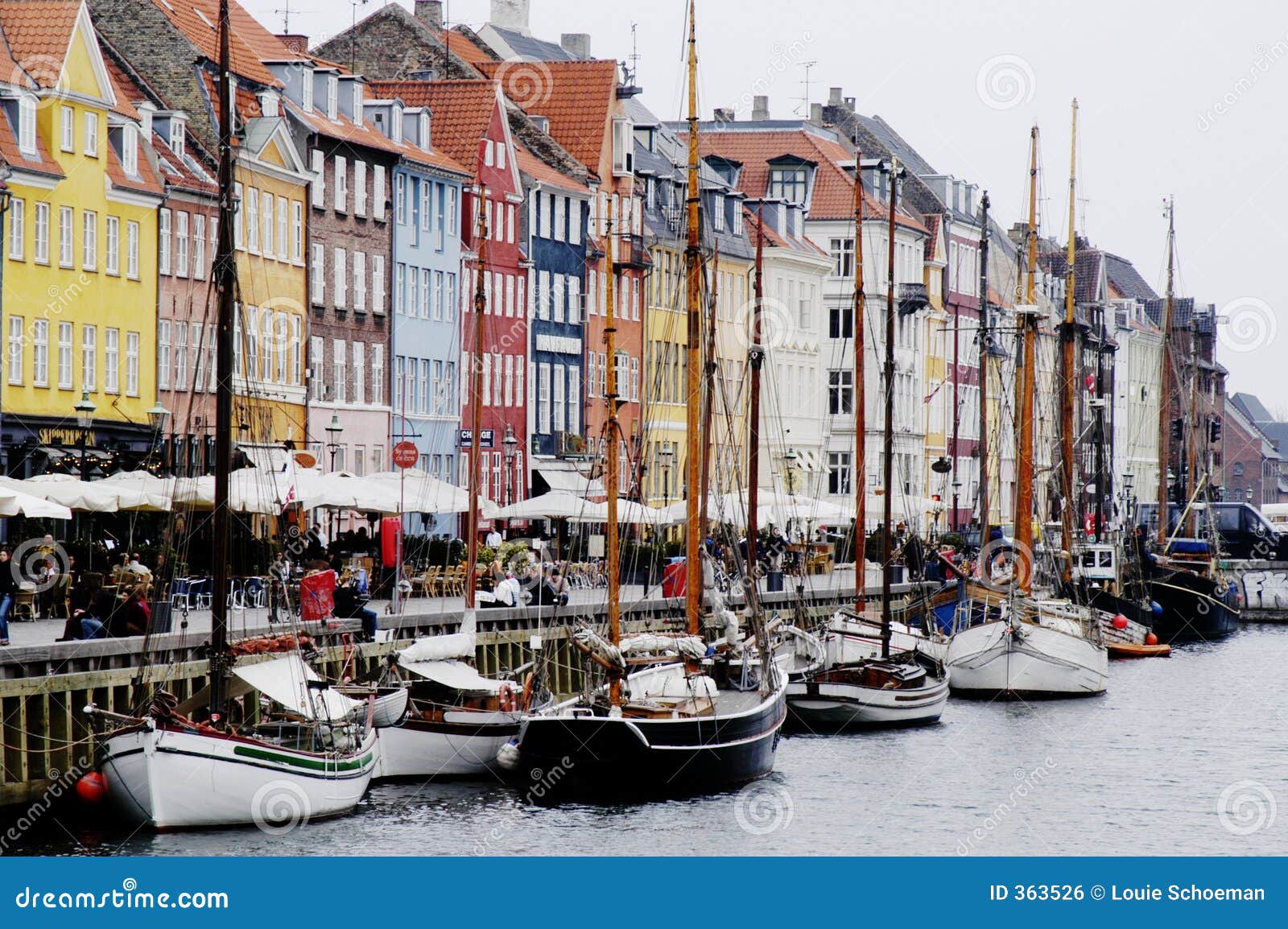 Nyhavn Harbour, Copenhagen stock photo. Image of sailboat - 363526