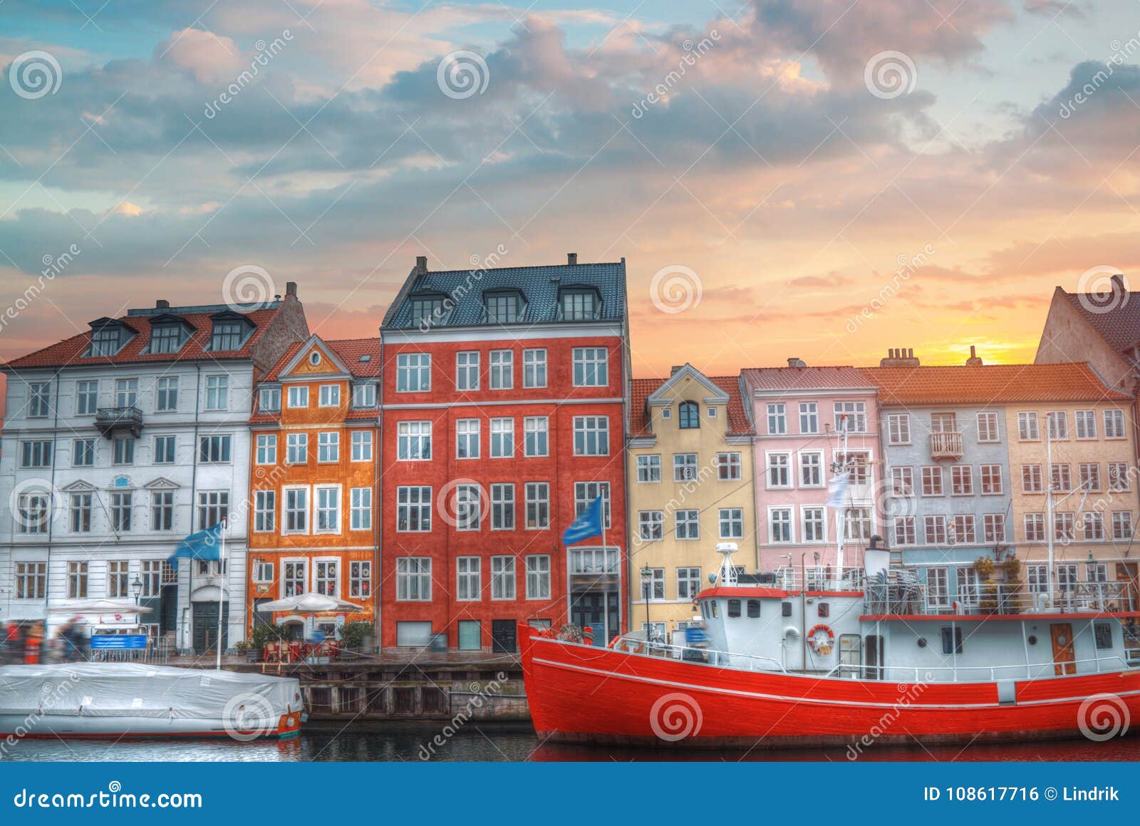 Nyhavn is the Old Harbor of Copenhagen Stock Photo - Image of landmark ...