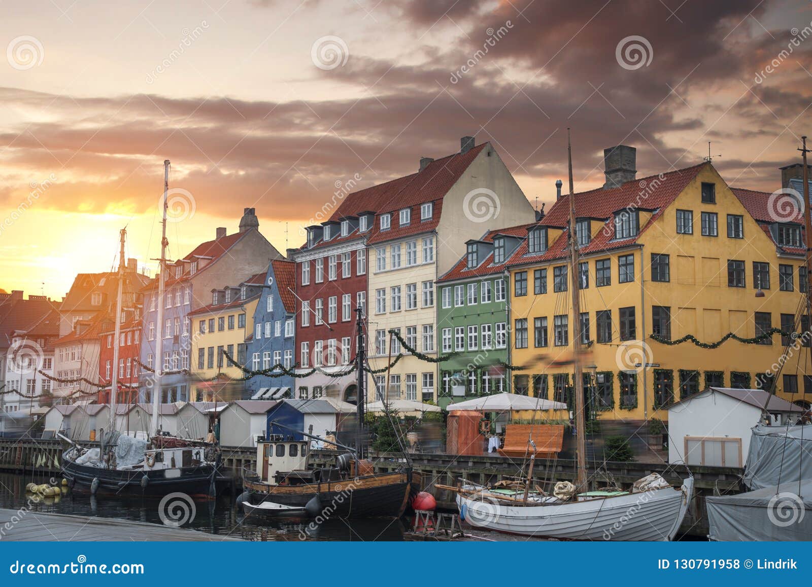 Nyhavn is the Old Harbor of Copenhagen Stock Photo - Image of ...