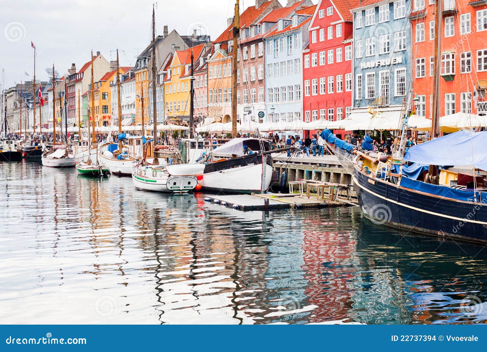 Nyhavn - Waterfront, Canal in Copenhagen Editorial Stock Image - Image ...