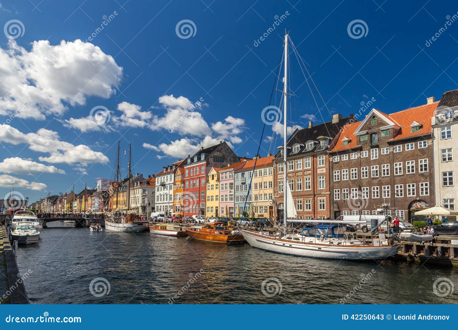 Nyhavn, a Waterfront in Copenhagen, Denmark Stock Image - Image of ...