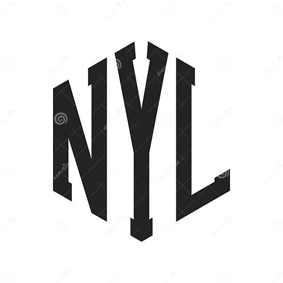 NYL Logo Design. Initial Letter NYL Monogram Logo Using Hexagon Shape ...