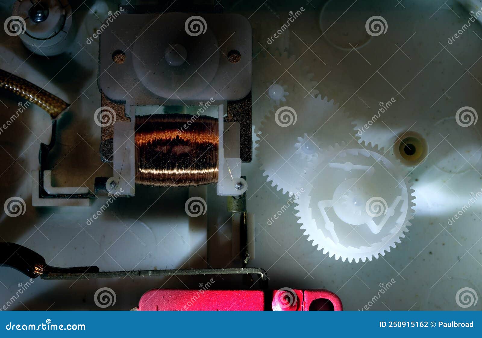 Nylon Gears and Cogs in Precision Drive Unit. Stock Photo - Image of ...