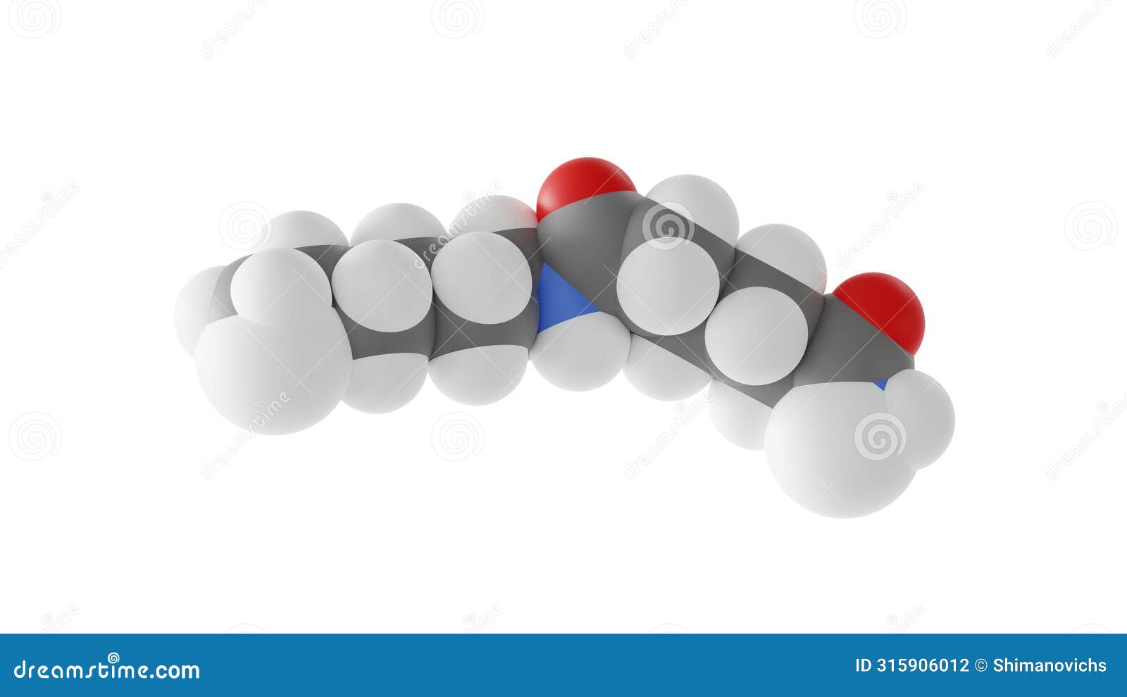 Hexane Molecule 3d, Molecular Structure, Ball And Stick Model ...