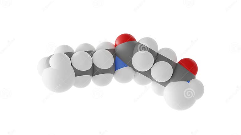 Nylon 66 Molecule, Polyamide, Molecular Structure, Isolated 3d Model ...
