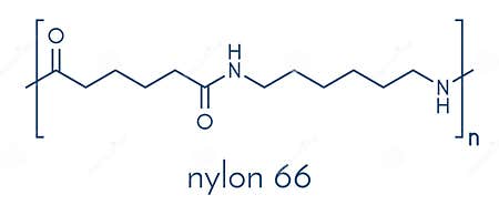 Nylon Nylon-6,6 Plastic Polymer, Chemical Structure. Skeletal Formula ...