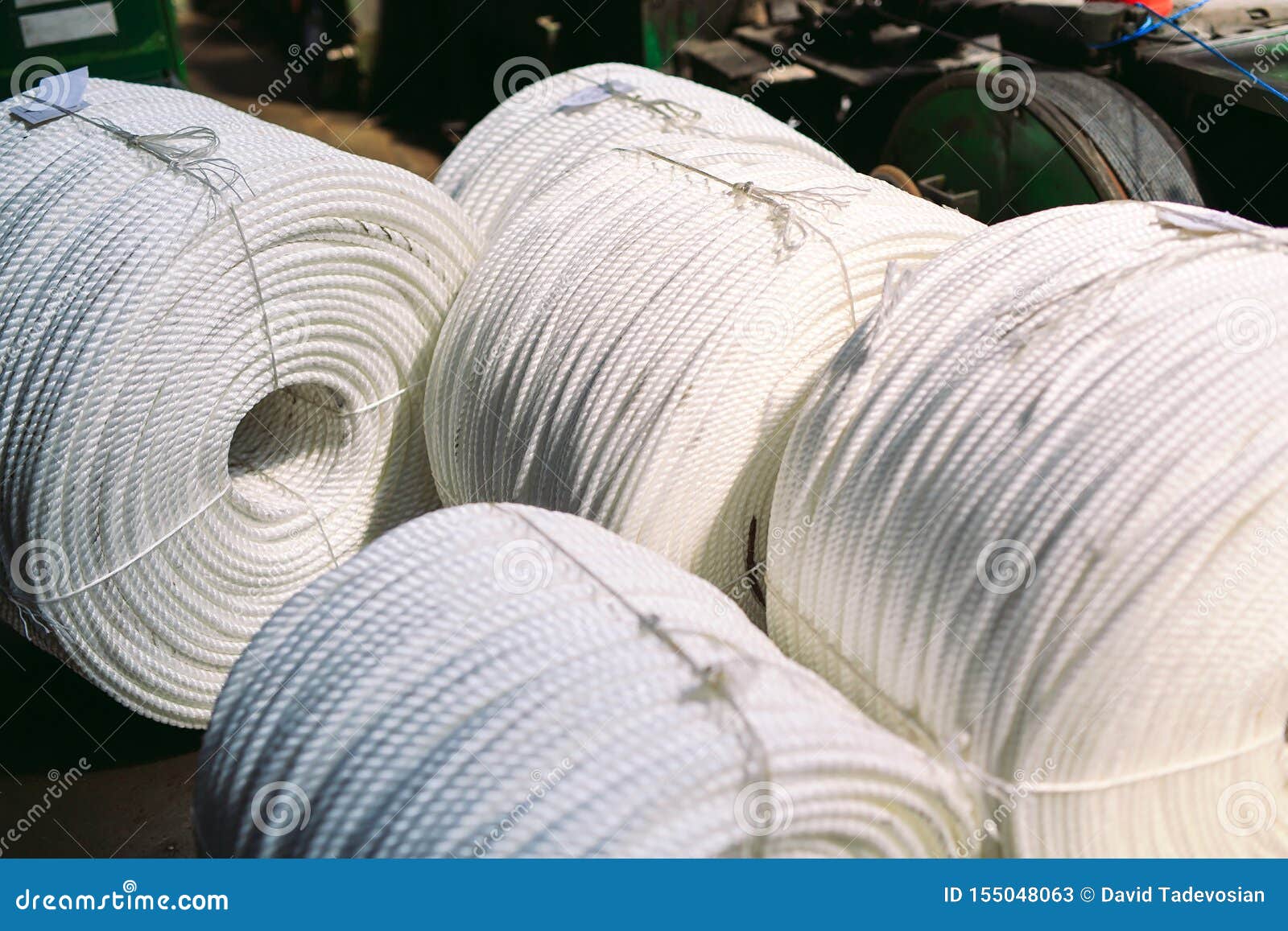 Nylon Rope Factory, Rope Factory, Rubber Production. Stock Image ...