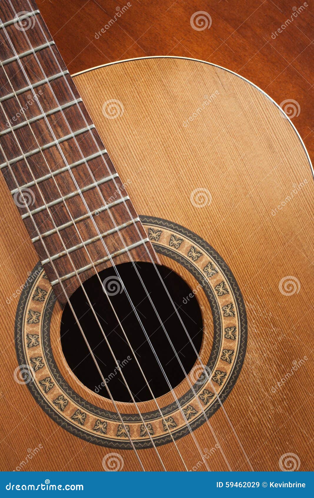 Nylon String Guitar stock image. Image of rosette, arts - 59462029