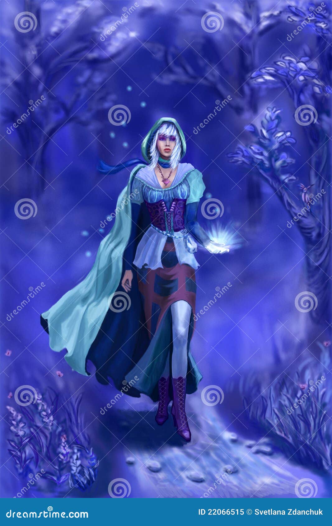 Nymph Vector Illustration | CartoonDealer.com #72349036