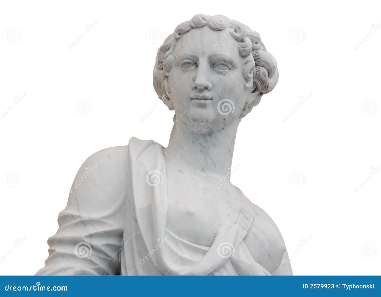 Nymph Statue isolated stock image. Image of greek, isolated - 2579923