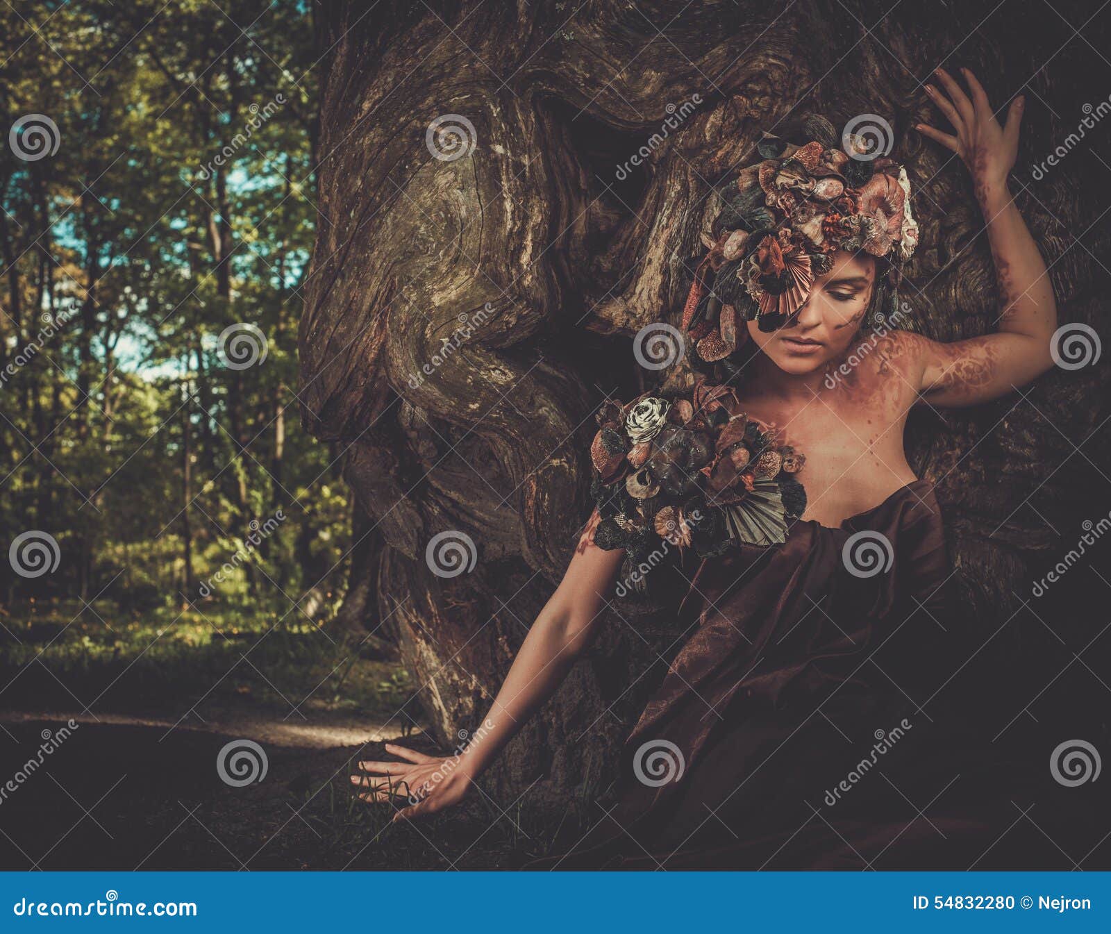 Nymph woman stock photo. Image of myth, creative, deity - 54832280