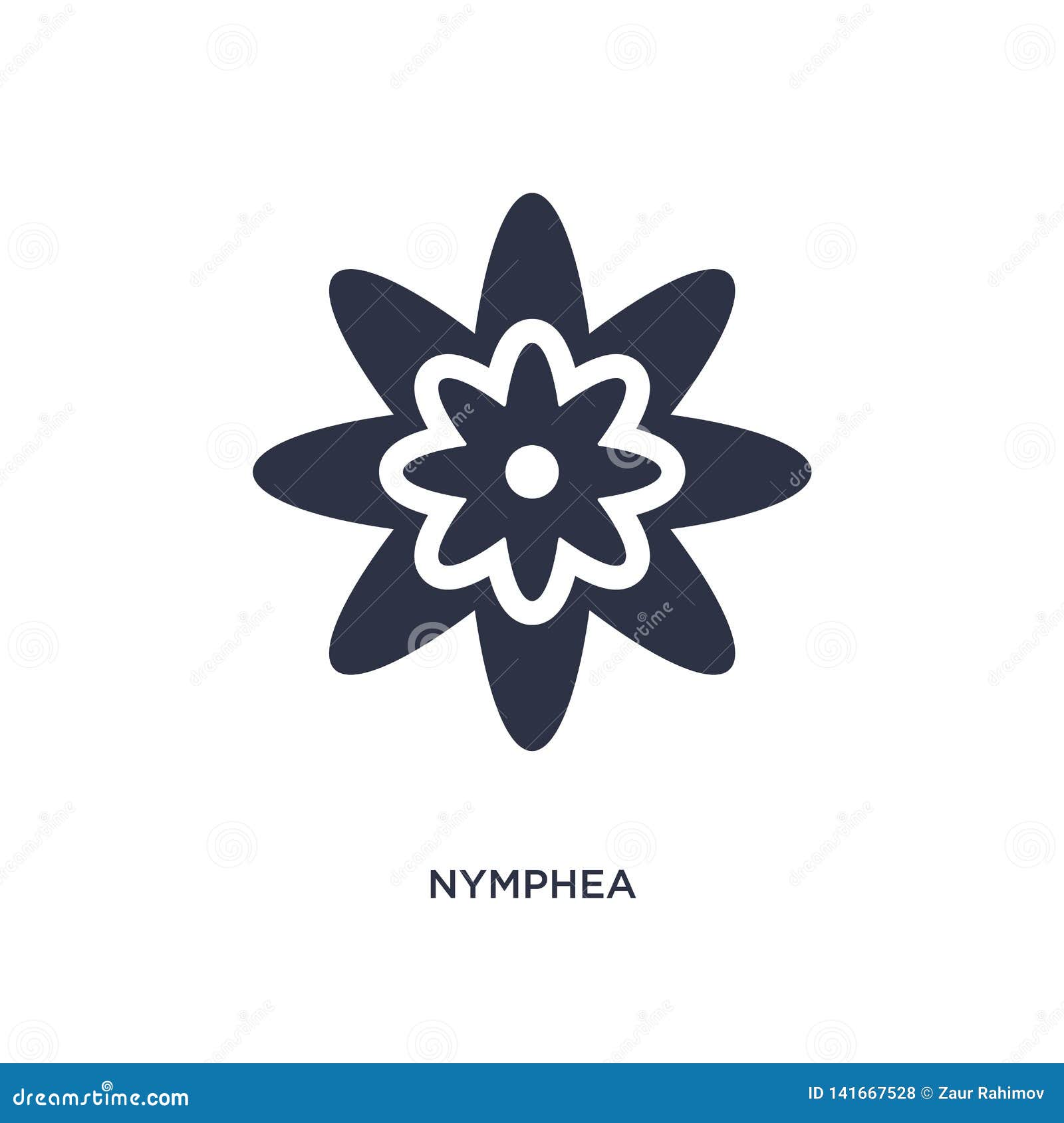 Nymphea Icon. Trendy Nymphea Logo Concept On White Background Fr Vector ...