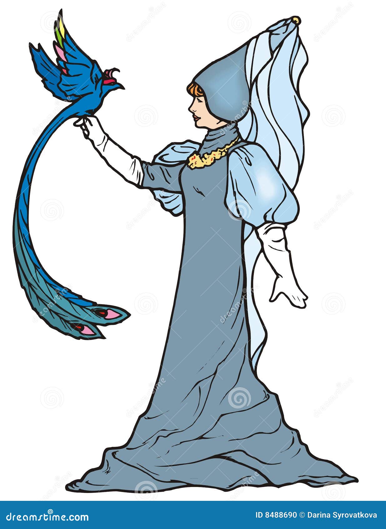 Nymphs stock vector. Illustration of woman, clothes, gloves - 8488690