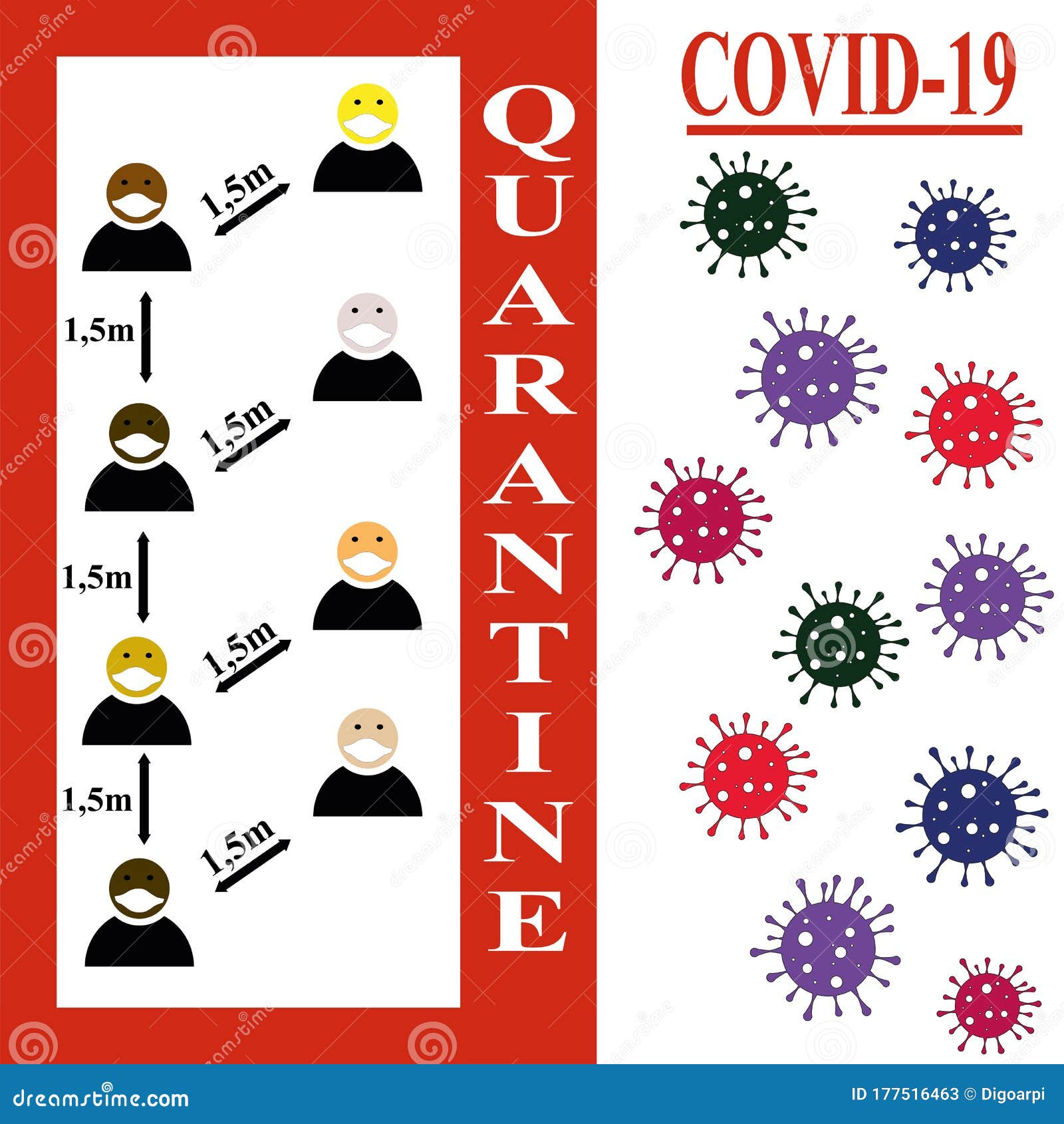 Curbing Virus Evolution Brochure Template Vector Illustration ...