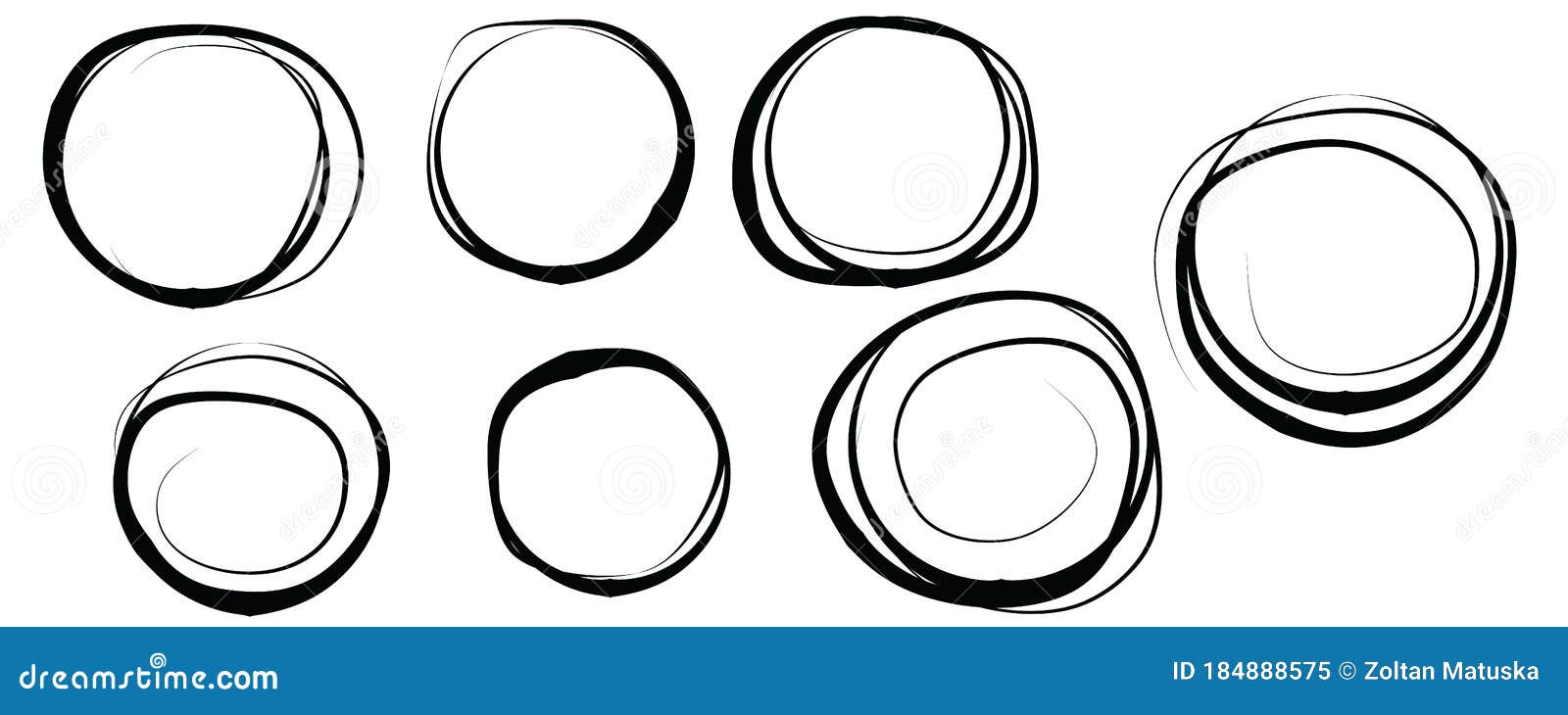 Hand Draw Circle Shape Stock Illustrations – 7,396 Hand Draw Circle ...