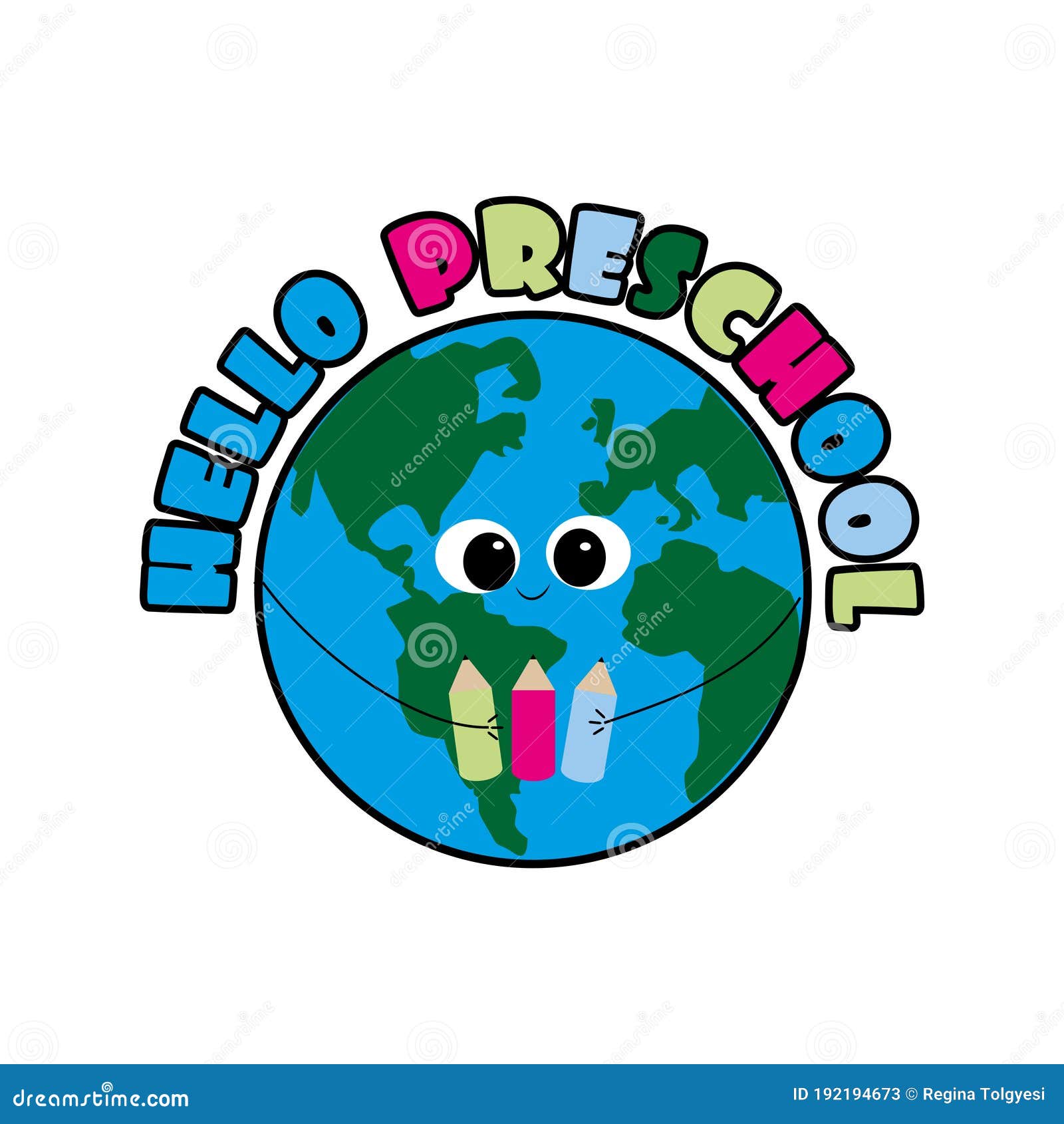Hello Earth Day Cute Earth Smile Cartoon Vector Illustration Doodle ...