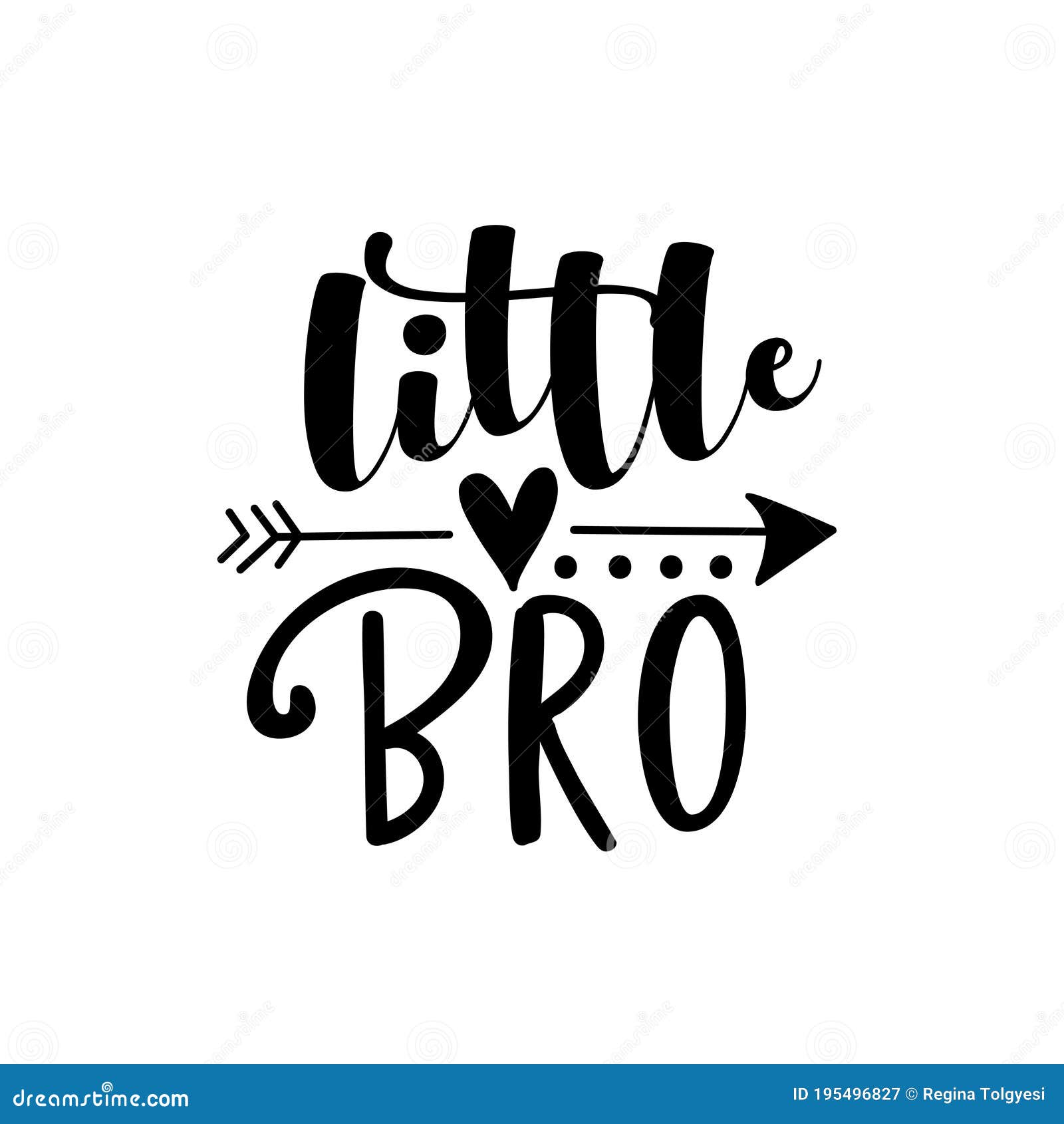 Little BRO - Text with Arrow Symbol Stock Vector - Illustration of ...