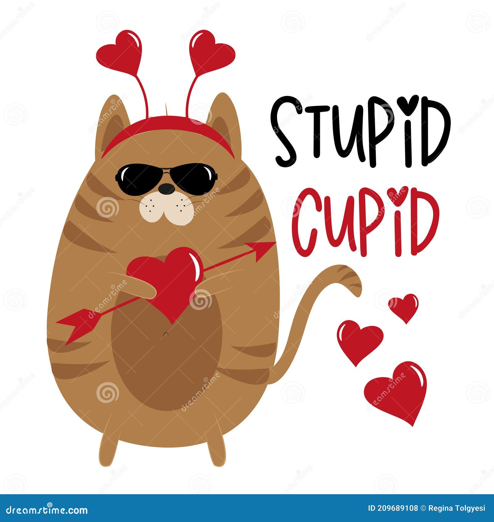 Stupid Cupid Cartoon Vector | CartoonDealer.com #48944237