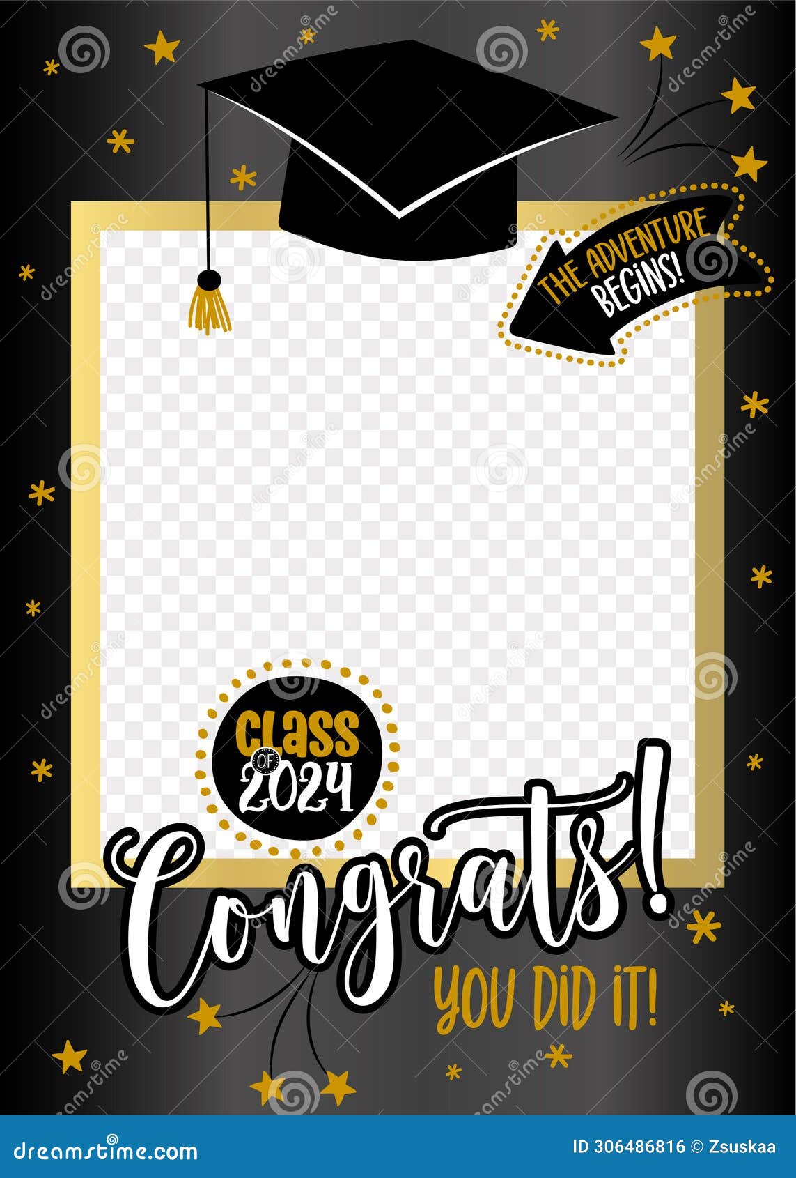 Class of 2024 - Graduation Party Photo Booth Prop. Photo Frame for ...