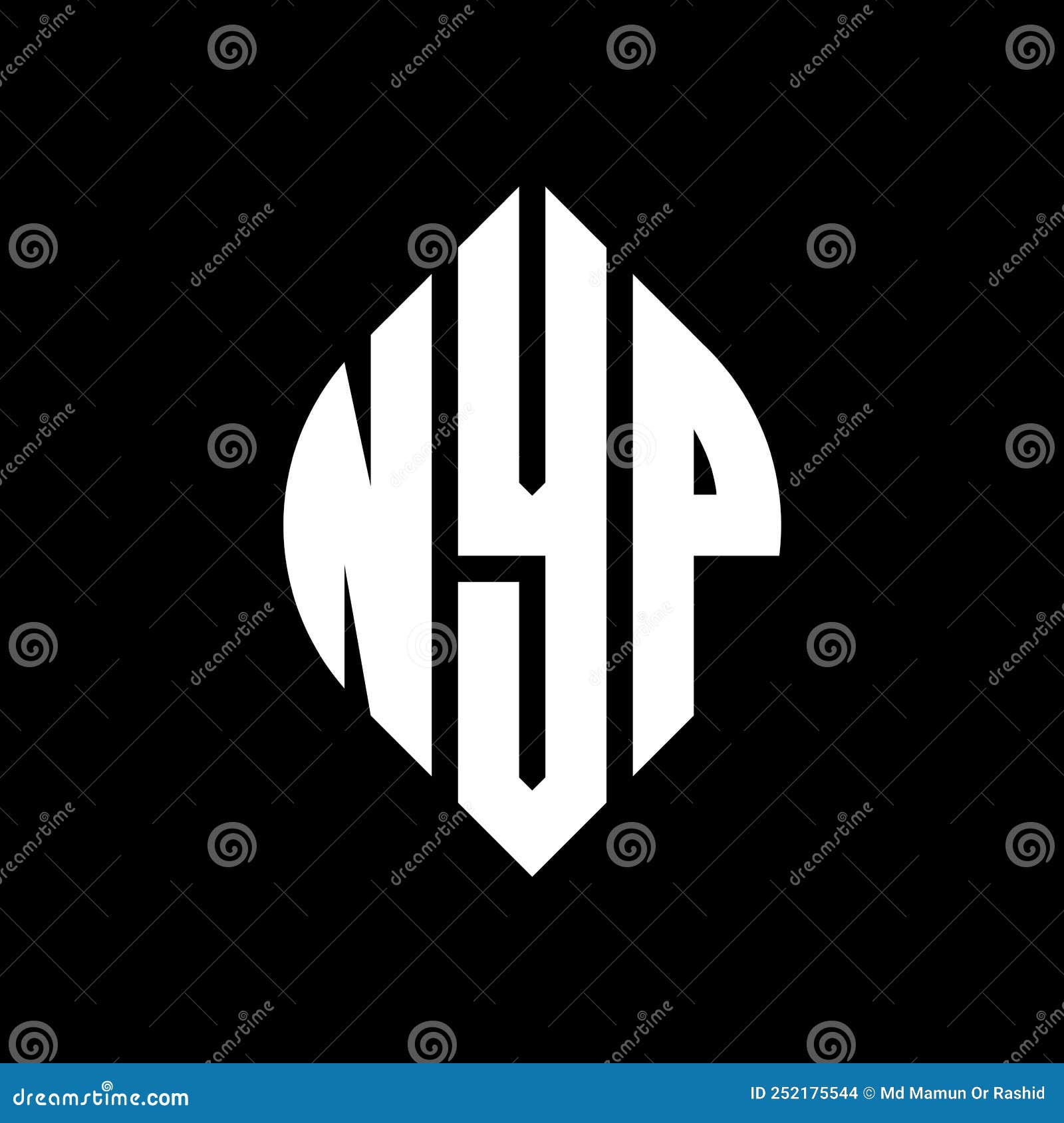NYP Circle Letter Logo Design with Circle and Ellipse Shape. NYP ...