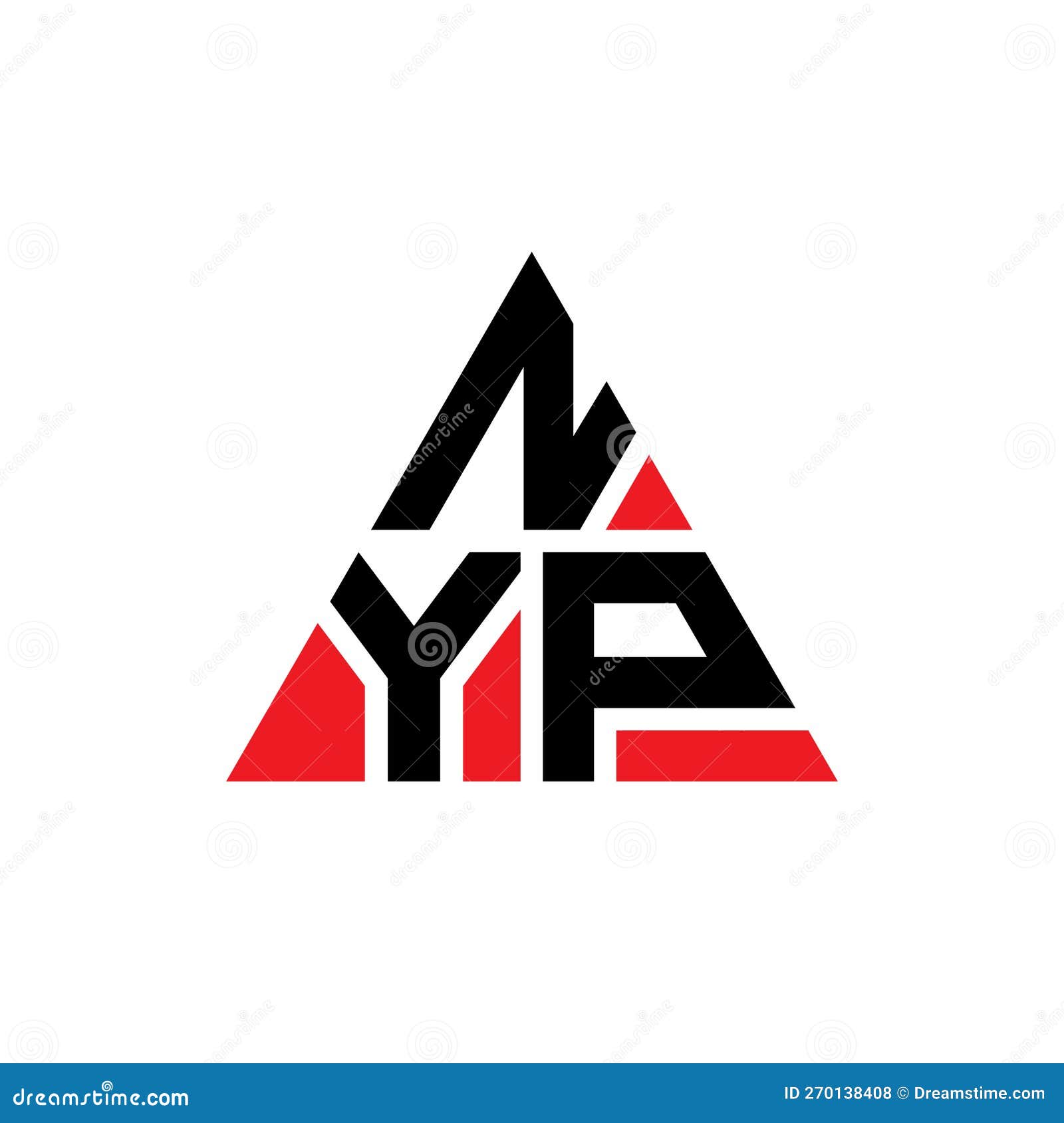 NYP Triangle Letter Logo Design with Triangle Shape. NYP Triangle Logo ...