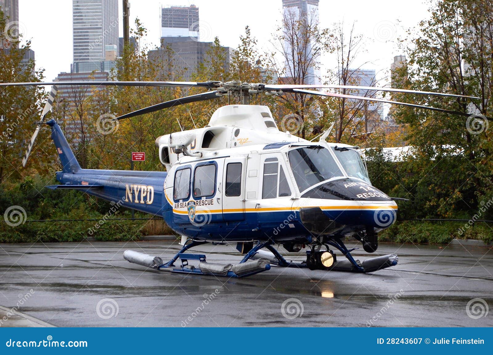 NYPD Air Sea Rescue Helicopter Editorial Photography - Image of city ...