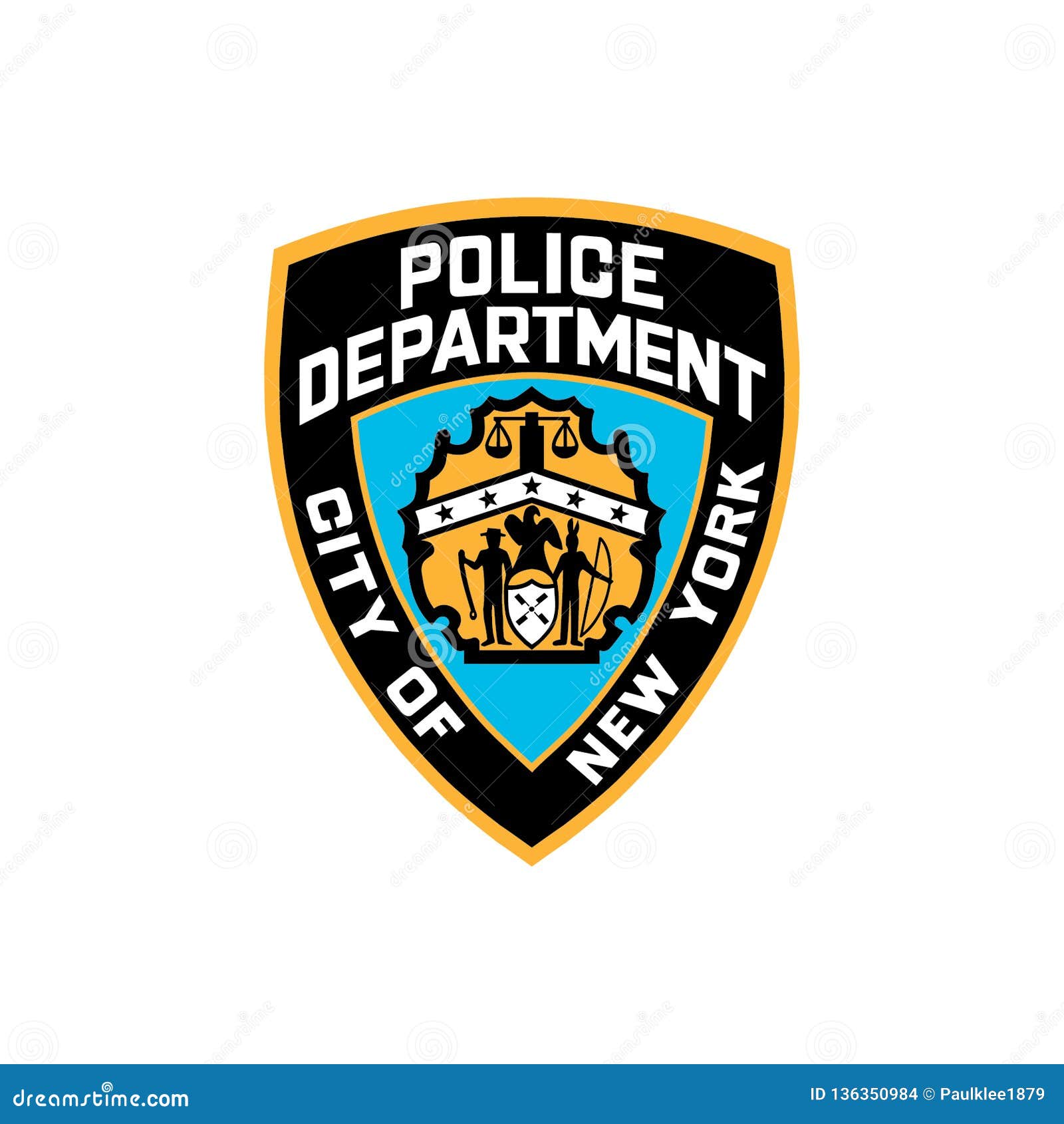 NYPD Logo Editorial Vector Illustration Redaktionelles Stockbild ...