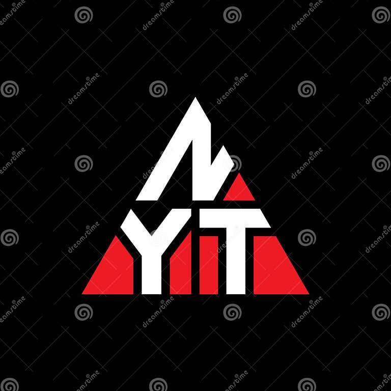 NYT Triangle Letter Logo Design with Triangle Shape. NYT Triangle Logo ...