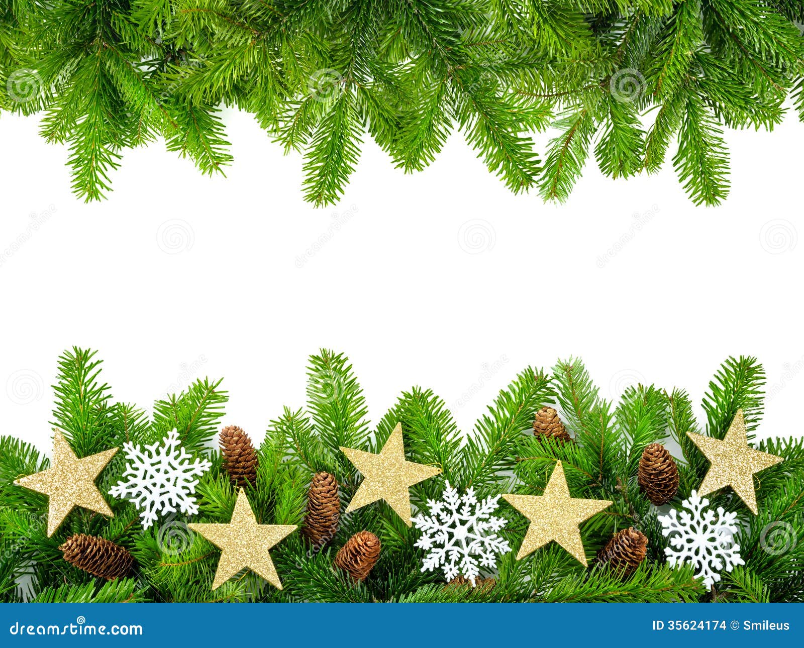 Nytt granris som en julram arkivfoto. Bild av grön, glatt - 35624174