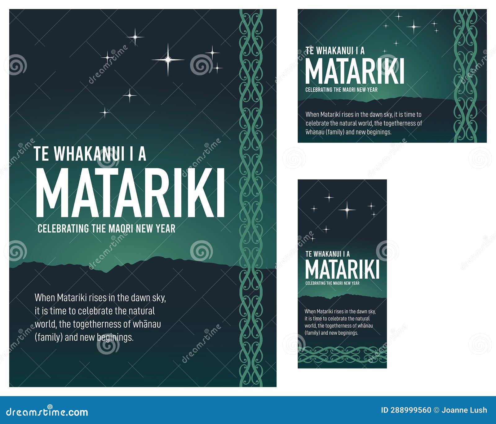 NZ Celebrating Matariki Maori New Year, Maori Pattern Vector ...