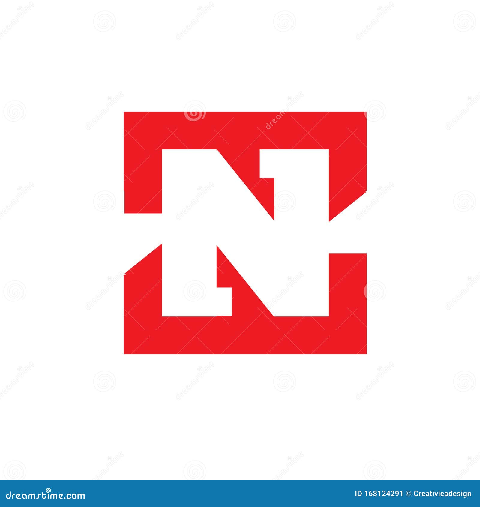 NZ or ZN monogram logo stock vector. Illustration of premium - 168124291