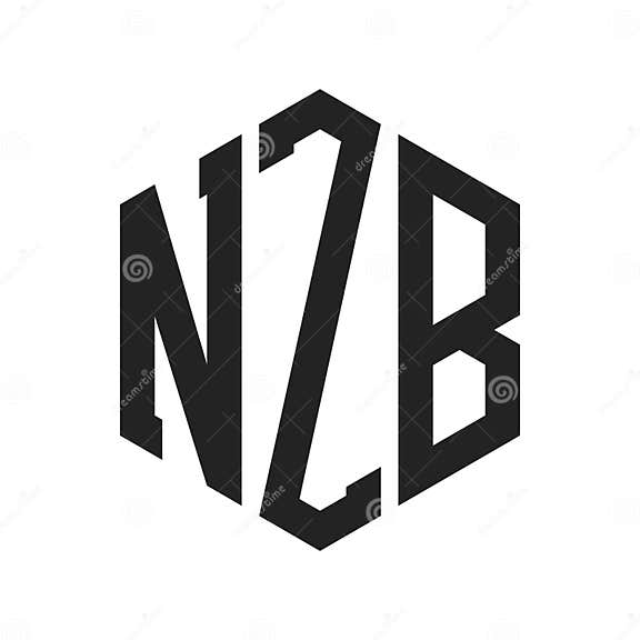 NZB Logo Design. Initial Letter NZB Monogram Logo Using Hexagon Shape ...