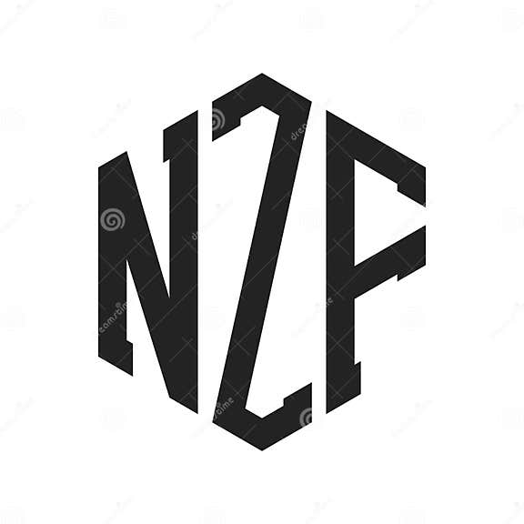 NZF Logo Design. Initial Letter NZF Monogram Logo Using Hexagon Shape ...