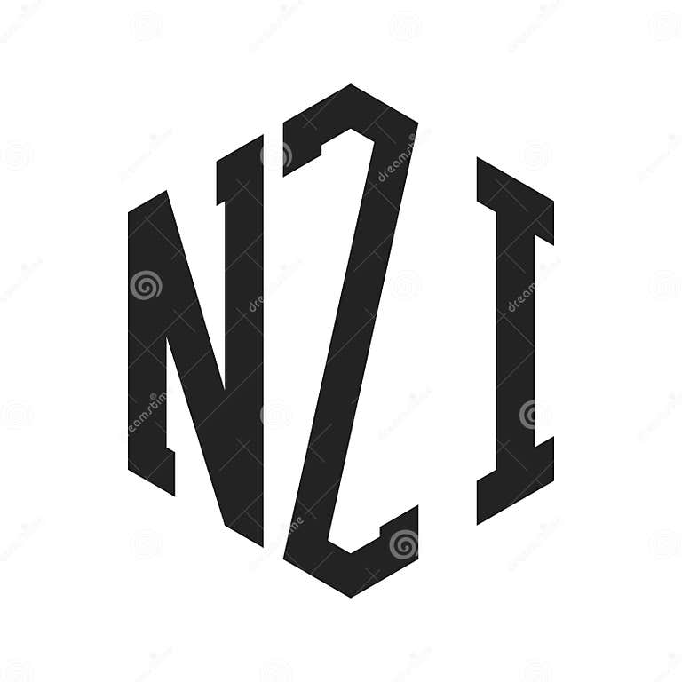 NZI Logo Design. Initial Letter NZI Monogram Logo Using Hexagon Shape ...