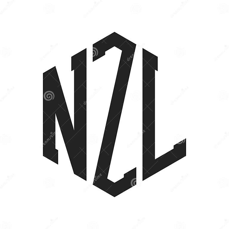 NZL Logo Design. Initial Letter NZL Monogram Logo Using Hexagon Shape ...