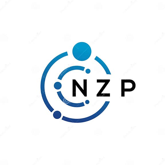 NZP Letter Technology Logo Design on White Background. NZP Creative ...