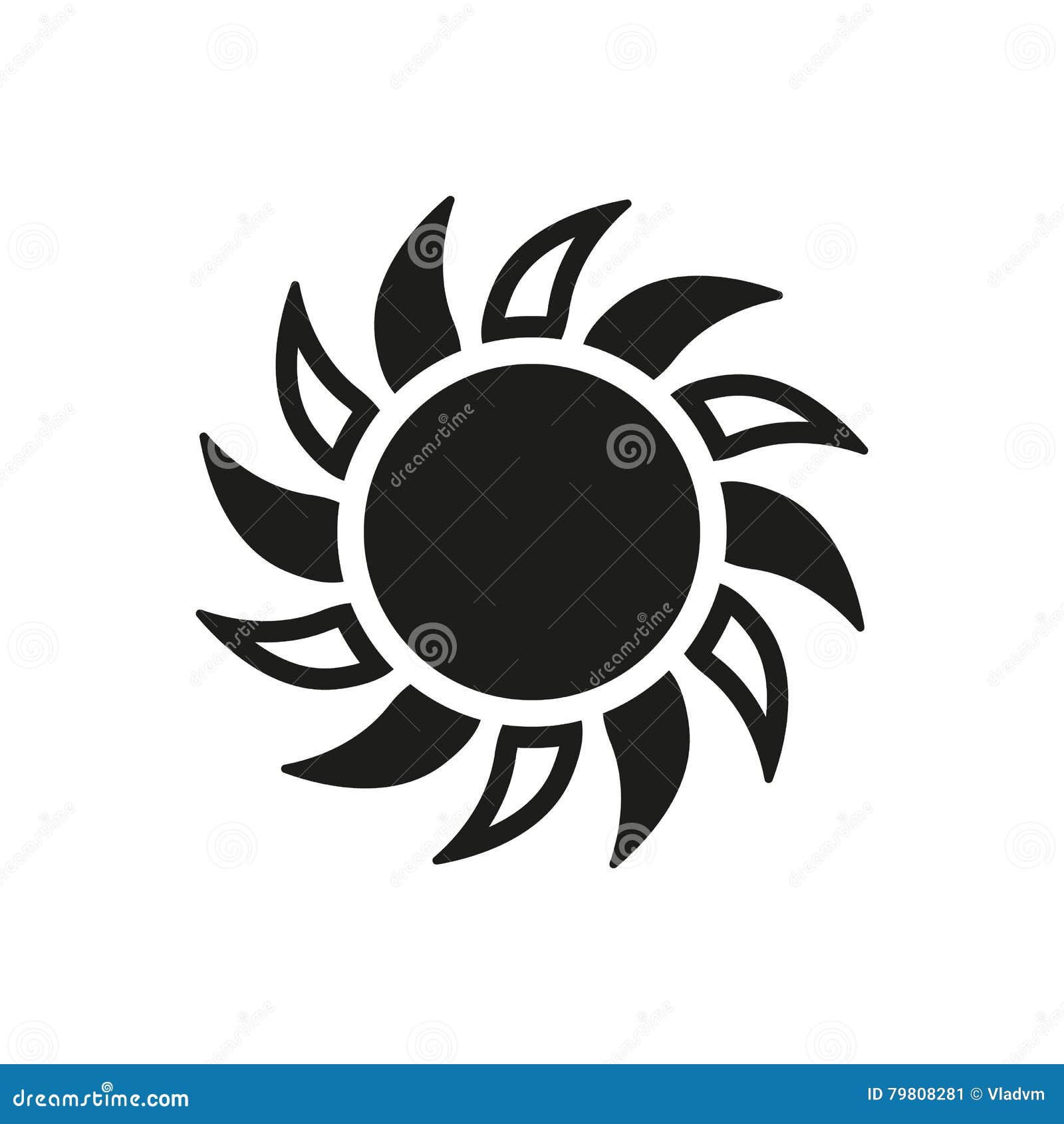 O ícone Do Sol Nascer Do Sol E Luz Do Sol, Símbolo De Tempo Ilustração ...