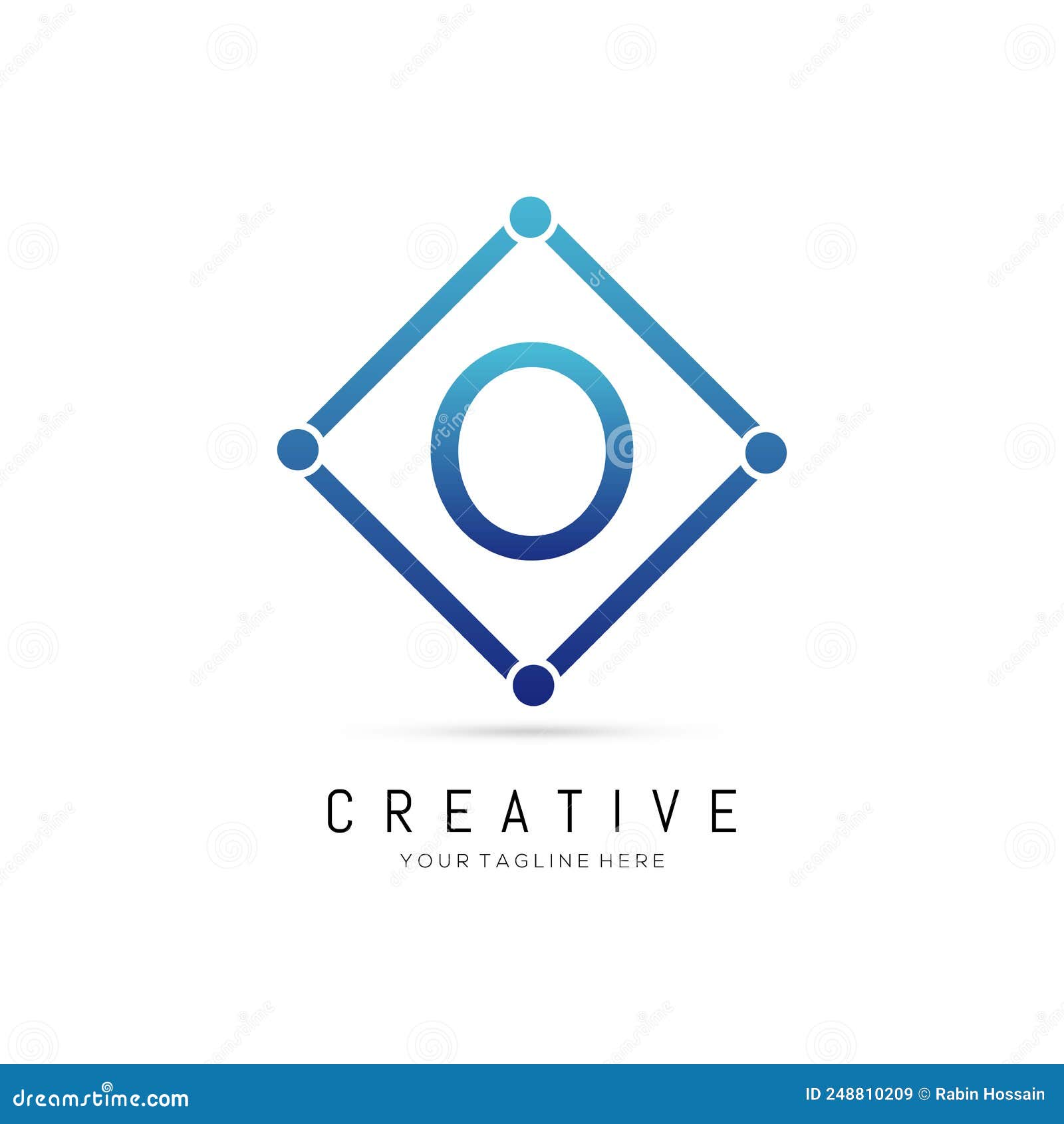 Creative Letter O Logo Design . Stock Vector - Illustration of ...